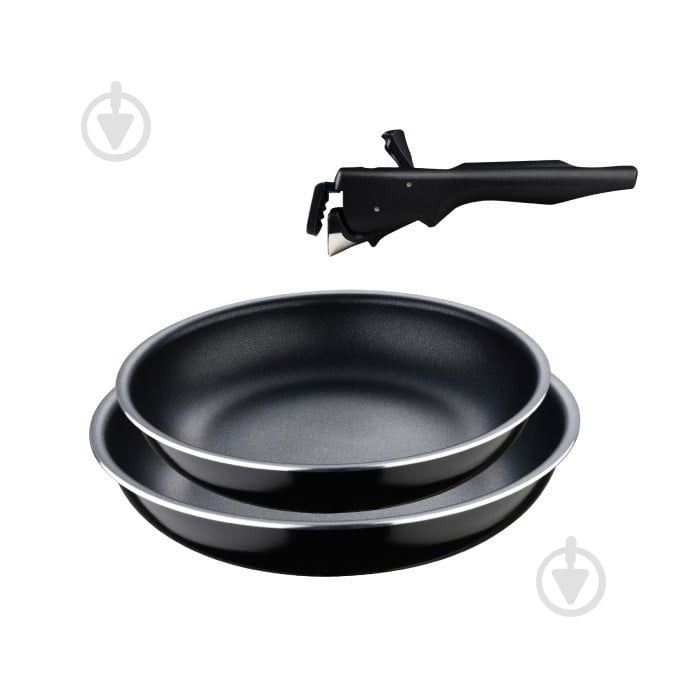 ᐉ Набір сковорід Bergner Click & cook, 22/26 см, чорний (BG-31605-BK ...