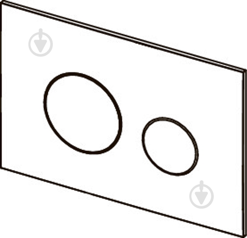 ᐉ Панель змиву TECE подвійного TECEloop для унітазу TECEloop хром матовий (9240922) • Краща ціна ...