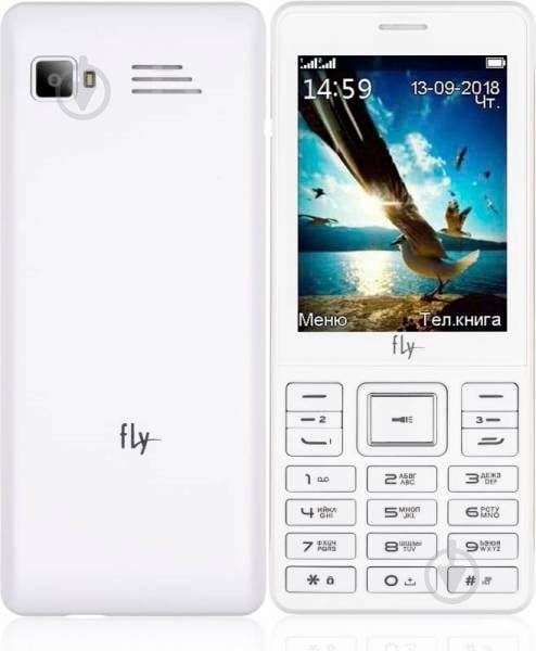 ᐉ Мобильный телефон Fly TS 114 Triple Sim white • Купить в Киеве, Украине • Лучшая цена в Эпицентр К