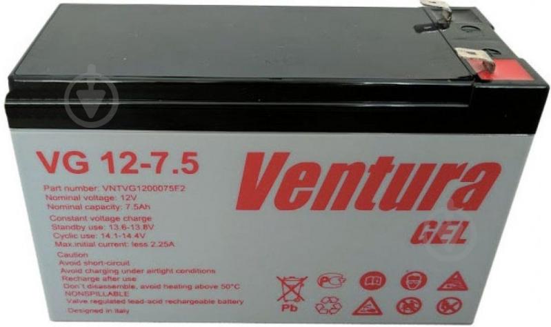 ᐉ Акумулятор свинцевий Ventura VG 12-7,5 GEL • Краща ціна в Києві ...