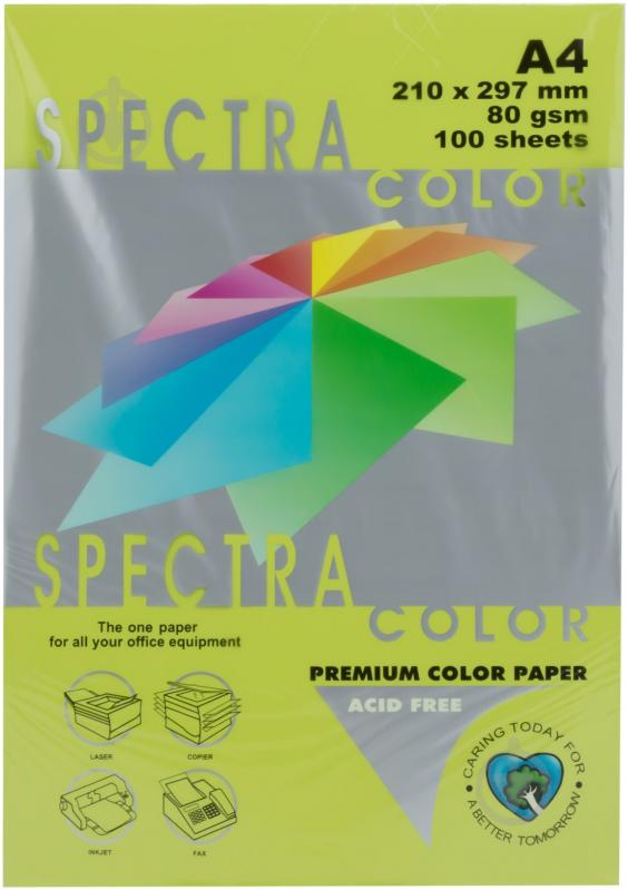 ᐉ Папір офісний Spectra Color A4 80 г/м зелений 100 аркушів • Краща ...