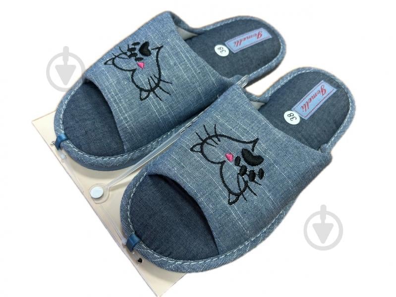 ᐉ Тапки домашние Gemelli Лапуся р 37 синий • Купить в Киеве Украине