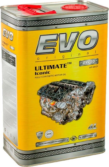 ᐉ Моторное масло EVO ULTIMATE Iconic 0W-40 4 л (U I 4L 0W-40) • Купить ...