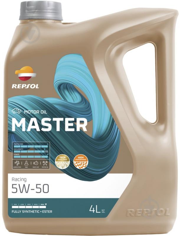 ᐉ Моторне мастило Repsol Master Racing 5W-50 4 л (RPP0001KGB) • Краща ціна в Києві, Україні ...