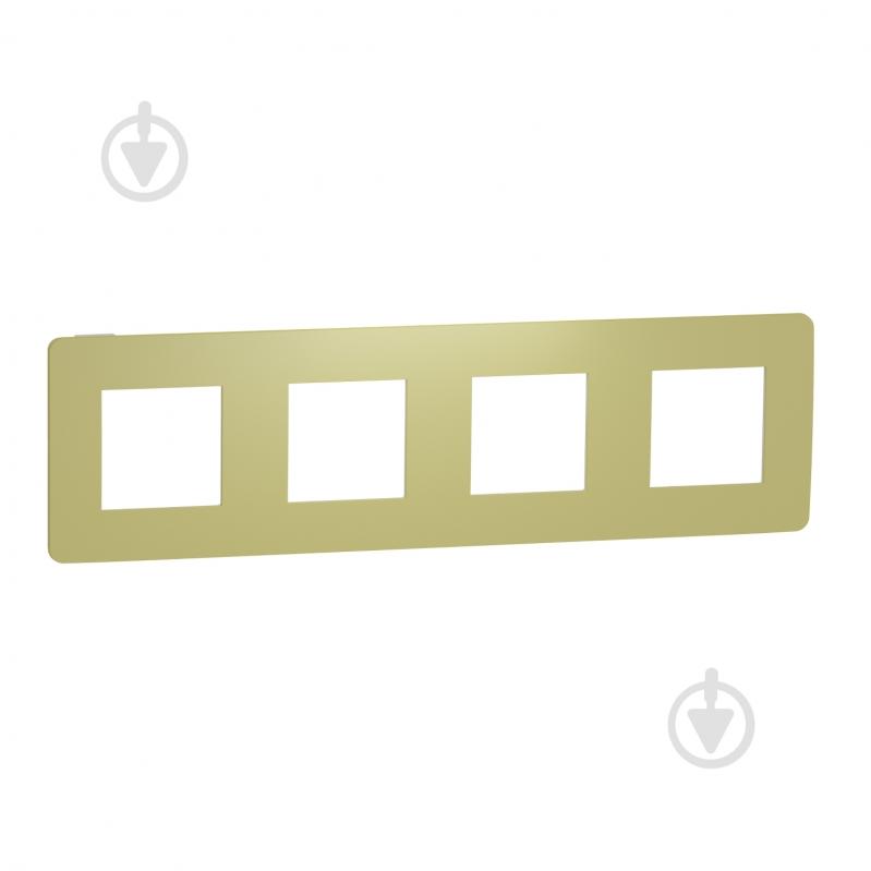 ᐉ Рамка четырехместная Schneider Electric Unica New Studio Color ...
