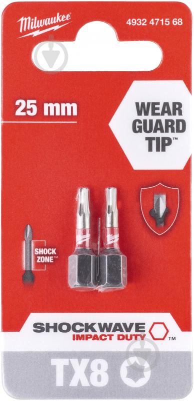 ᐉ Бита Milwaukee Torx 2 шт. 4932471568 • Купить в Киеве, Украине ...