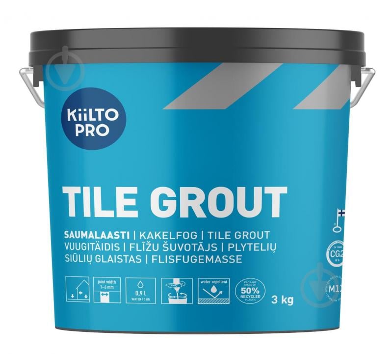 ᐉ Затірка для плитки Kiilto Pro Tile Grout 54 3 кг коричневий • Краща ціна в Києві, Україні ...