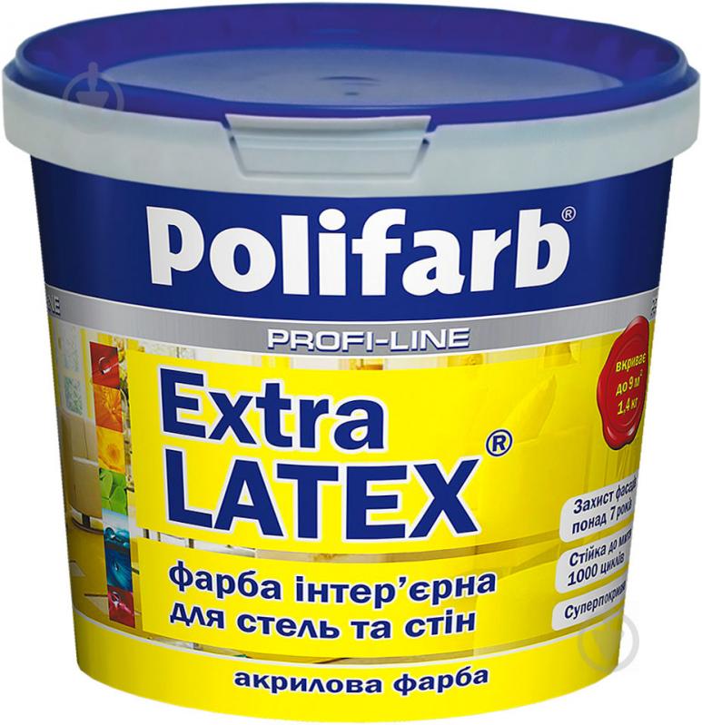 ᐉ Краска акриловая Polifarb ЭкстраЛатекс мат белый 20 кг • Купить в ...