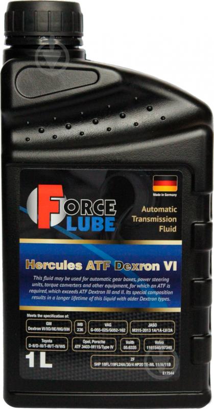 ᐉ Масло трансмиссионное Force Hercules ATF Dexron-VI ATF 1 л(163440105) • Купить в Киеве ...