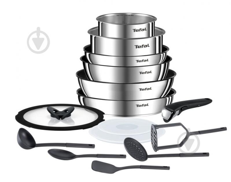 ᐉ Набор посуды Ingenio Emotion 15 предметов L925SF14 Tefal • Купить в ...