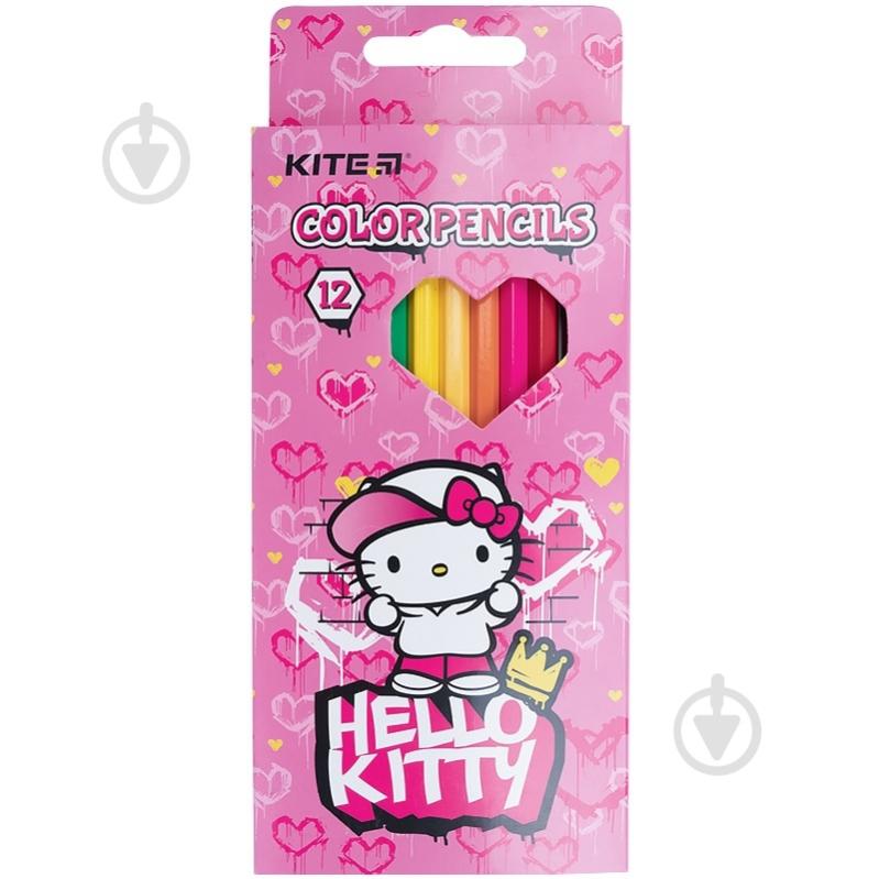 ᐉ Карандаши цветные Hello Kitty 12 шт. HK21-051 KITE • Купить в Киеве ...