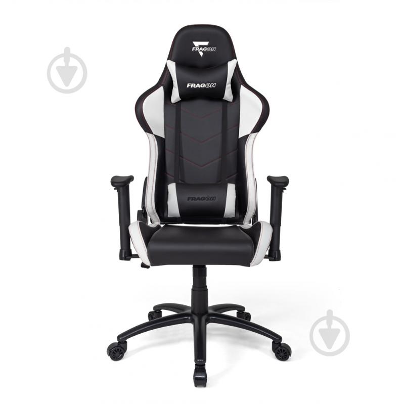 ᐉ Крісло FRAGON 2X series FGLHF2BT2D1221WT1 чорно-білий • Краща ціна в ...