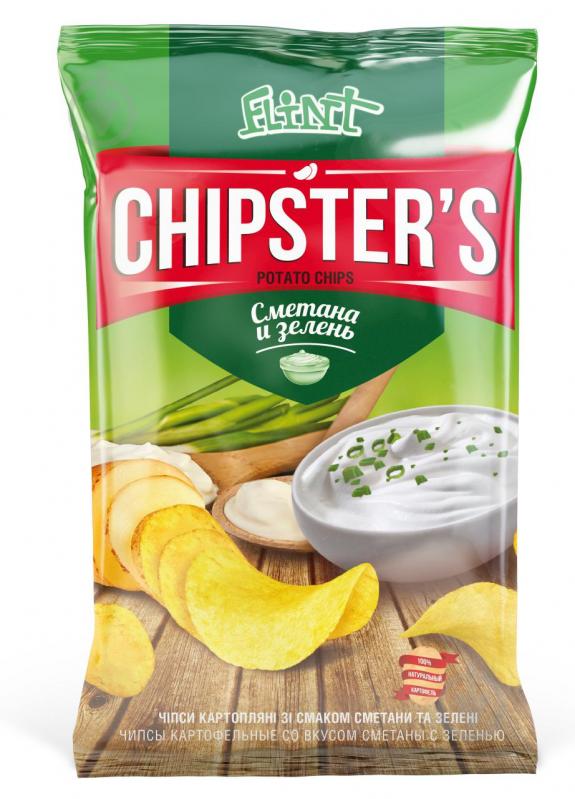 ᐉ Чипси CHIPSTER'S Сметана та зелень 130 г • Краща ціна в Києві, Україні • Купити в Епіцентрі