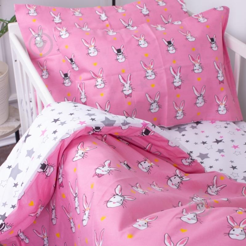 ᐉ Наволочка бязь Kids Time 17-0528 Bunnies pink 40x60 см мульти MirSon ...