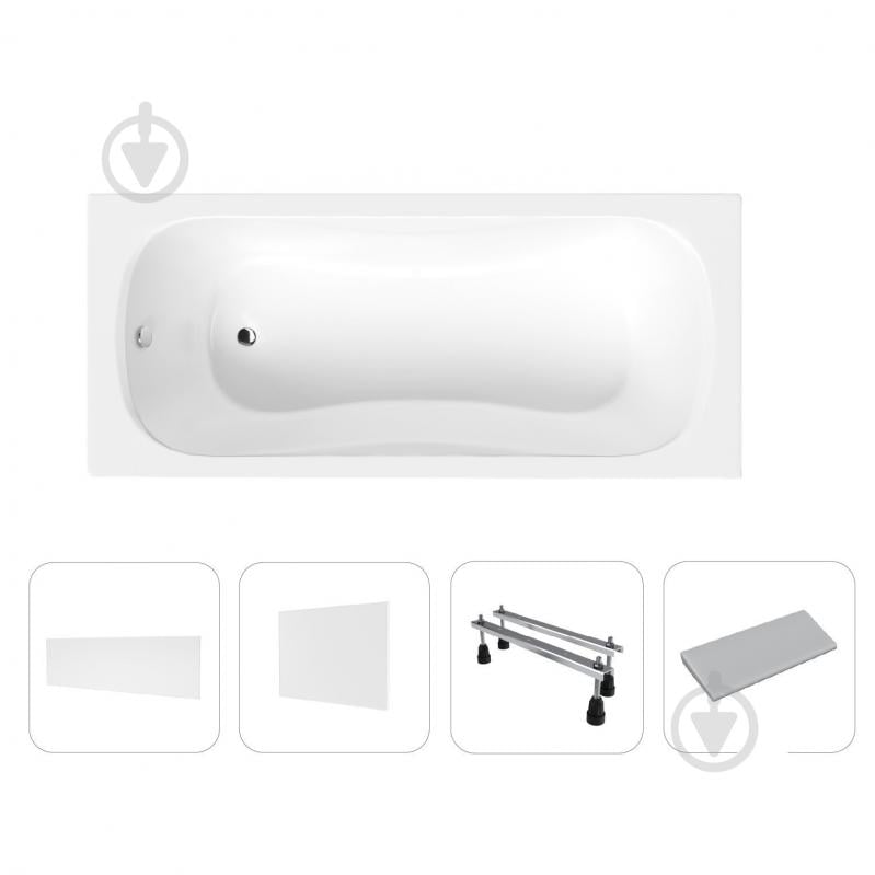 ᐉ Ванна акриловая Helmken Edelva 39E90183X8 149,5х70 см комплект 5 в 1 • Купить в Киеве, Украине ...