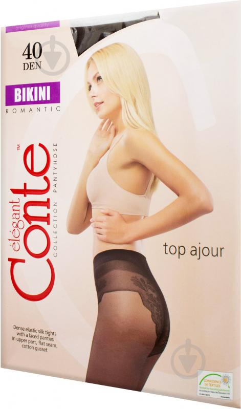 ᐉ Колготки Conte Elegant BIKINI 40 den mocca 4 шоколадный • Купить в Киеве, Украине • Лучшая ...