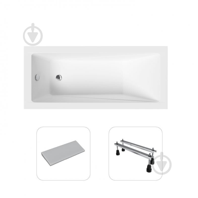 ᐉ Ванна акрилова Helmken Rivana 09182V387M 149,5х69,5 см комплект 3 в 1 ...