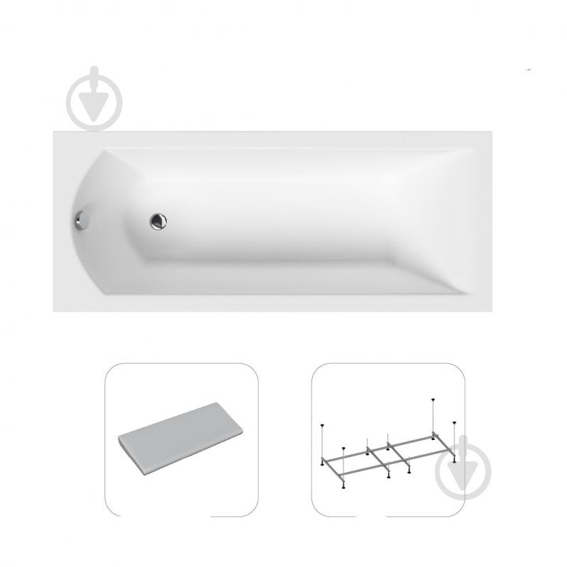 ᐉ Ванна акриловая Helmken Vespera 119F84289M 149,5х70 см комплект 3 в 1 • Купить в Киеве ...