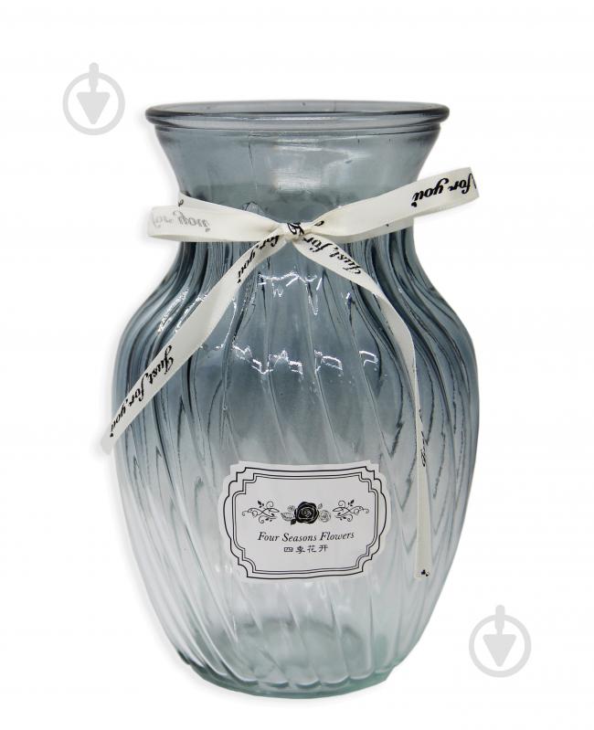 ᐉ Ваза стеклянная Crystal Ceres 19 5 см серая • Купить в Киеве Украине • Лучшая цена в Эпицентр