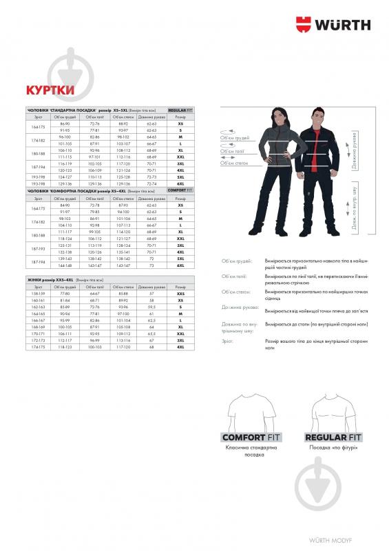 ᐉ Куртка рабочая WURTH MODYF STRETCH X р. L M401300002 зеленый • Купить ...