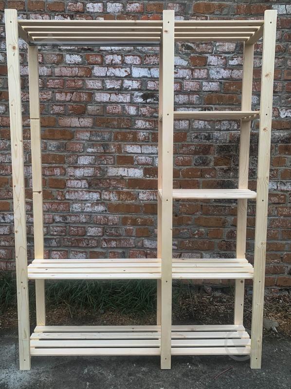 ᐉ Деревянный стеллаж для хранения вещей AL2 • Купить в Киеве, Украине ...