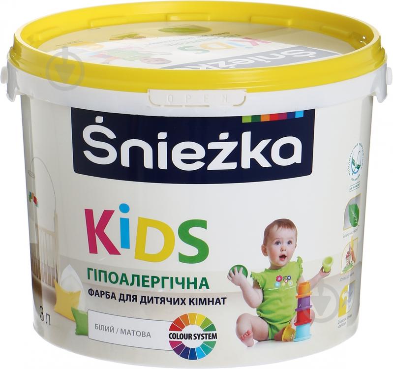 ᐉ Краска Sniezka Kids гипоаллергенная белый 3 л 4 кг • Купить в Киеве ...