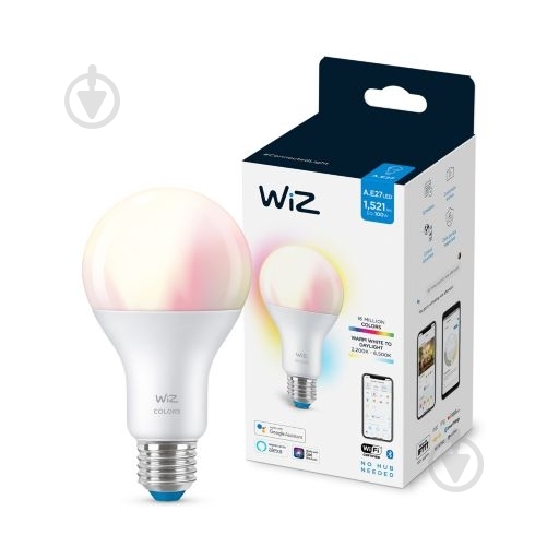 ᐉ Умная лампа WIZ Smart RGB Wi-Fi 13 Вт A60 матовая E27 220 В 2200-6500 К 929002449702 • Купить ...