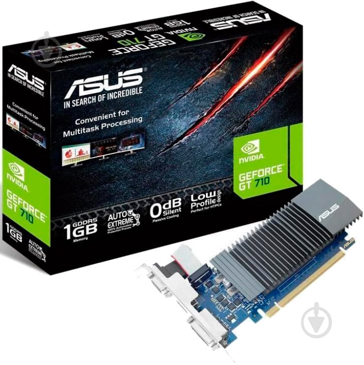 ᐉ Видеокарта Asus GeForce GT 710 1GB GDDR5 32bit (GT710-SL-1GD5-BRK ...