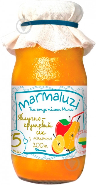ᐉ Сок Marmaluzi Яблочно-грушевый с мякотью 200 мл • Купить в Киеве ...