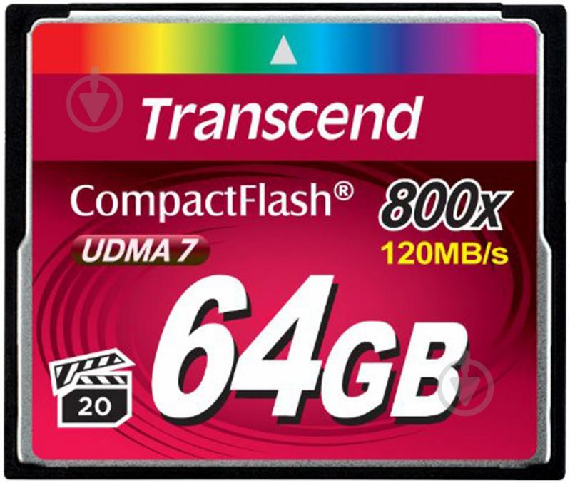 ᐉ Карта памяти Transcend Compact Flash 64GB (TS64GCF800) • Купить в ...