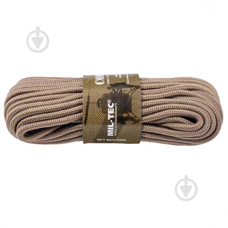 ᐉ Шнур Sturm Mil-Tec поліпропіленовий "Commando Rope" 7 мм 15 м койот ...