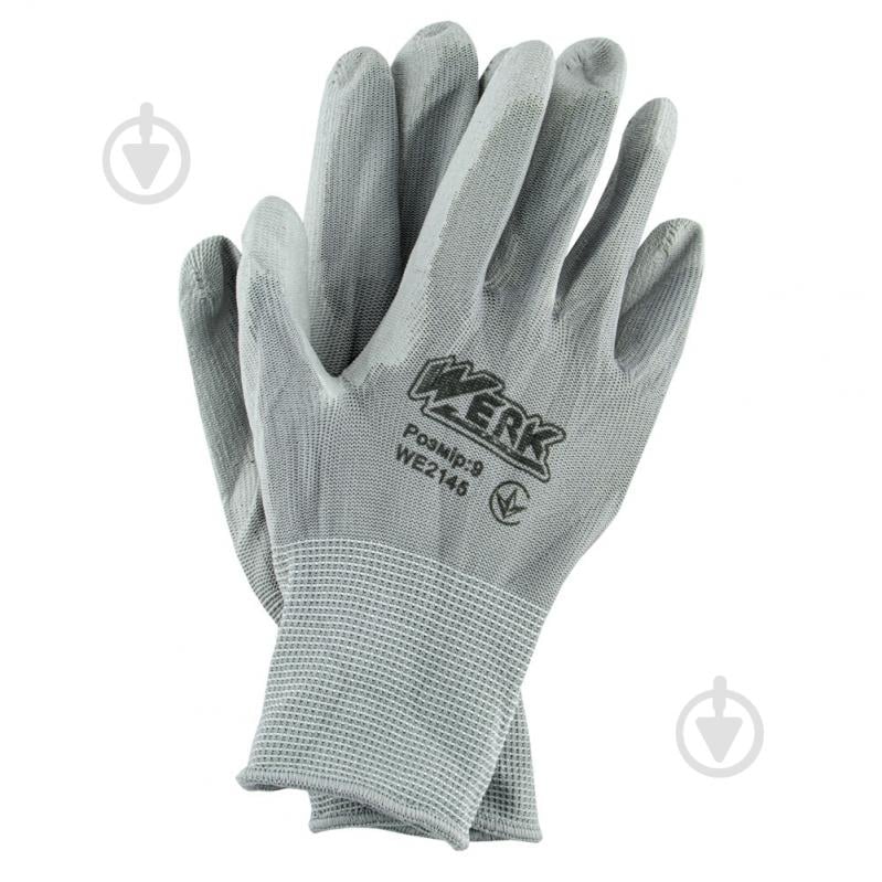 ᐉ Рукавички Werk WE2136 з покриттям поліуретан XL (10) WE2136 • Краща ...
