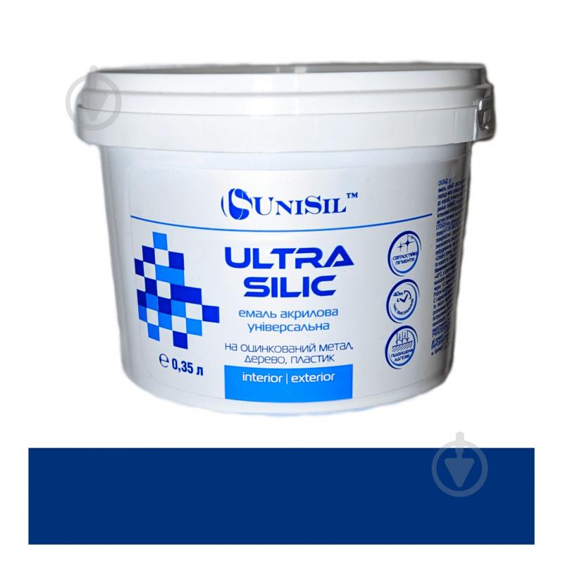 ᐉ Антикорозийная акрилова емаль UniSil Ultra Silic синій шовковистий ...