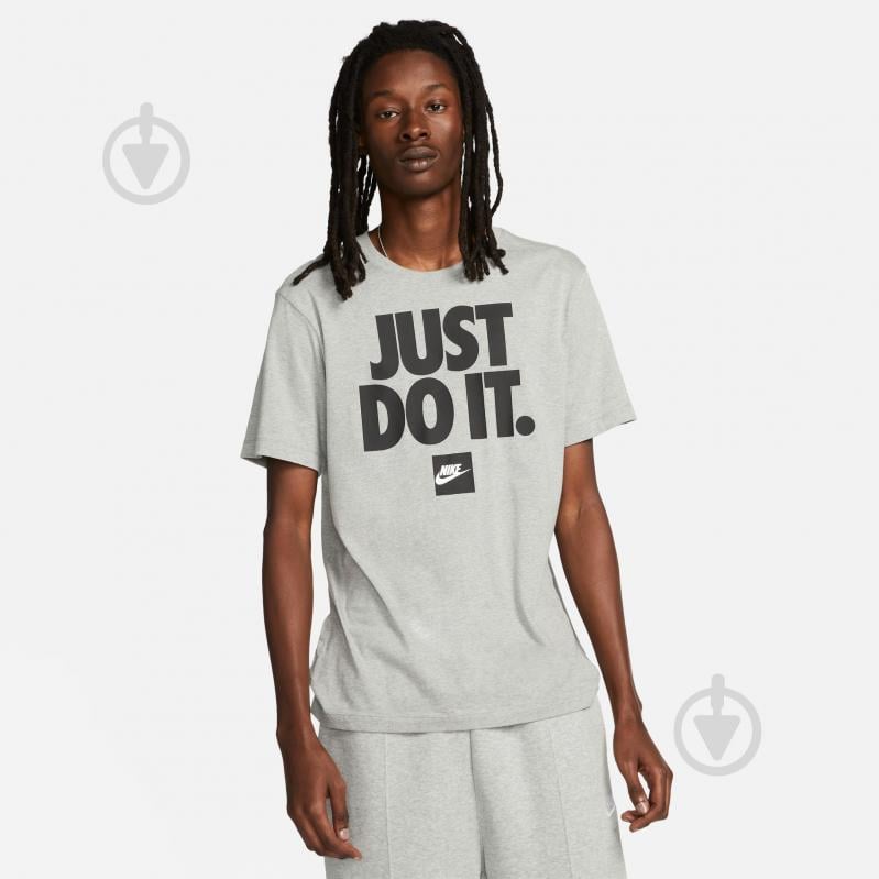 ᐉ Футболка Nike M NSW TEE FRAN JDI VERBIAGE DZ2989-063 р.2XL сірий ...
