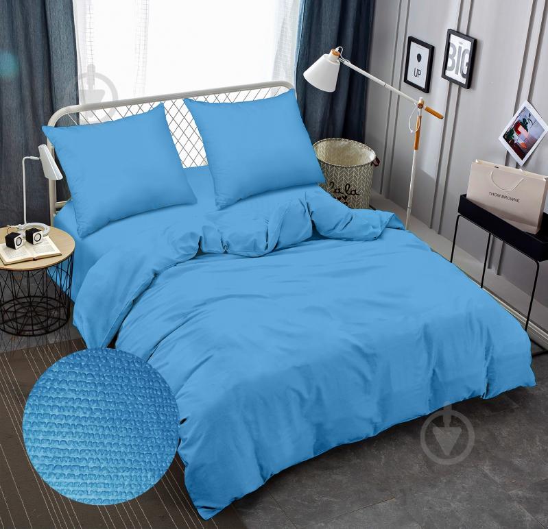 ᐉ Комплект постельного белья евро 16-4134 Bonnie Blue голубой Zastelli ...