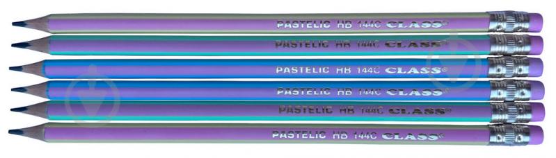 ᐉ Карандаш графитный с ластиком треугольные PASTELIC ассорти 144C CLASS ...