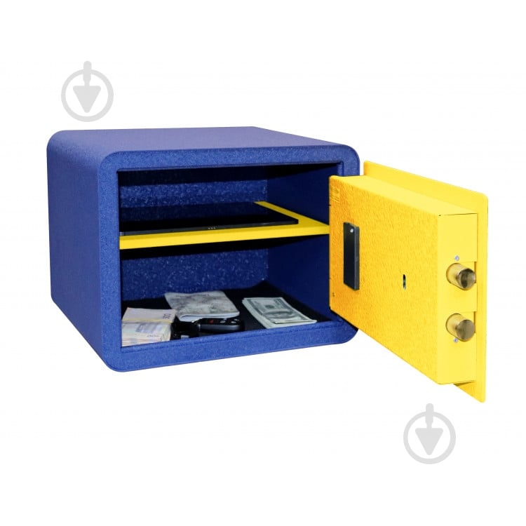 ᐉ Сейф меблевий одностінний Griffon MSR.30.E Yellow-Blue • Краща ціна в ...