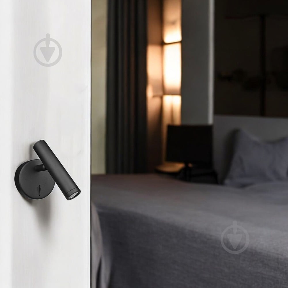 ᐉ Світильник настінний Luna 1x3 Вт без цоколя чорний IL7231-11BK ...