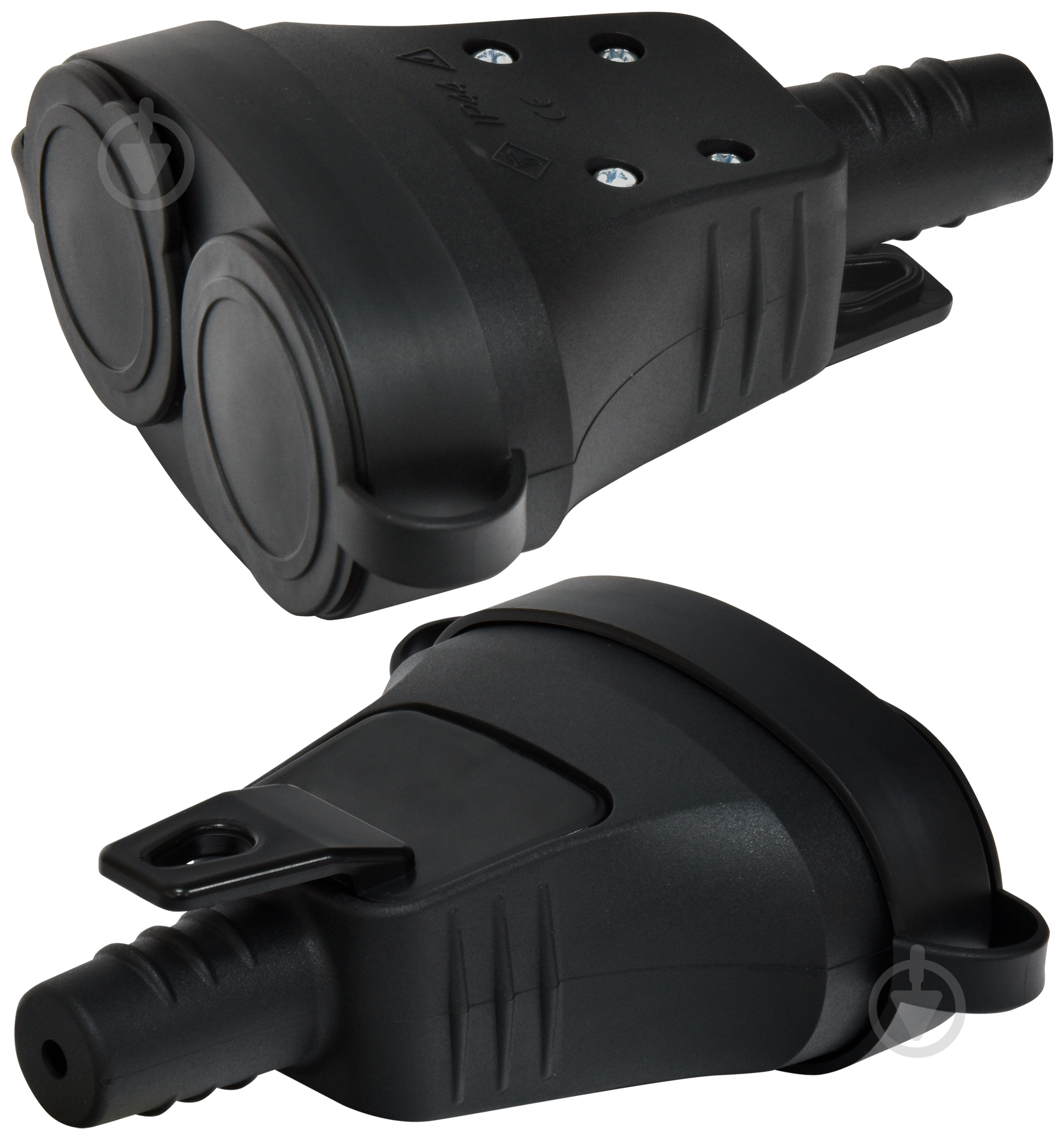 ᐉ Розетка кабельная ETI 2-я с заглушками ERS-2C (2x2Р+РЕ, Schuko) с ...