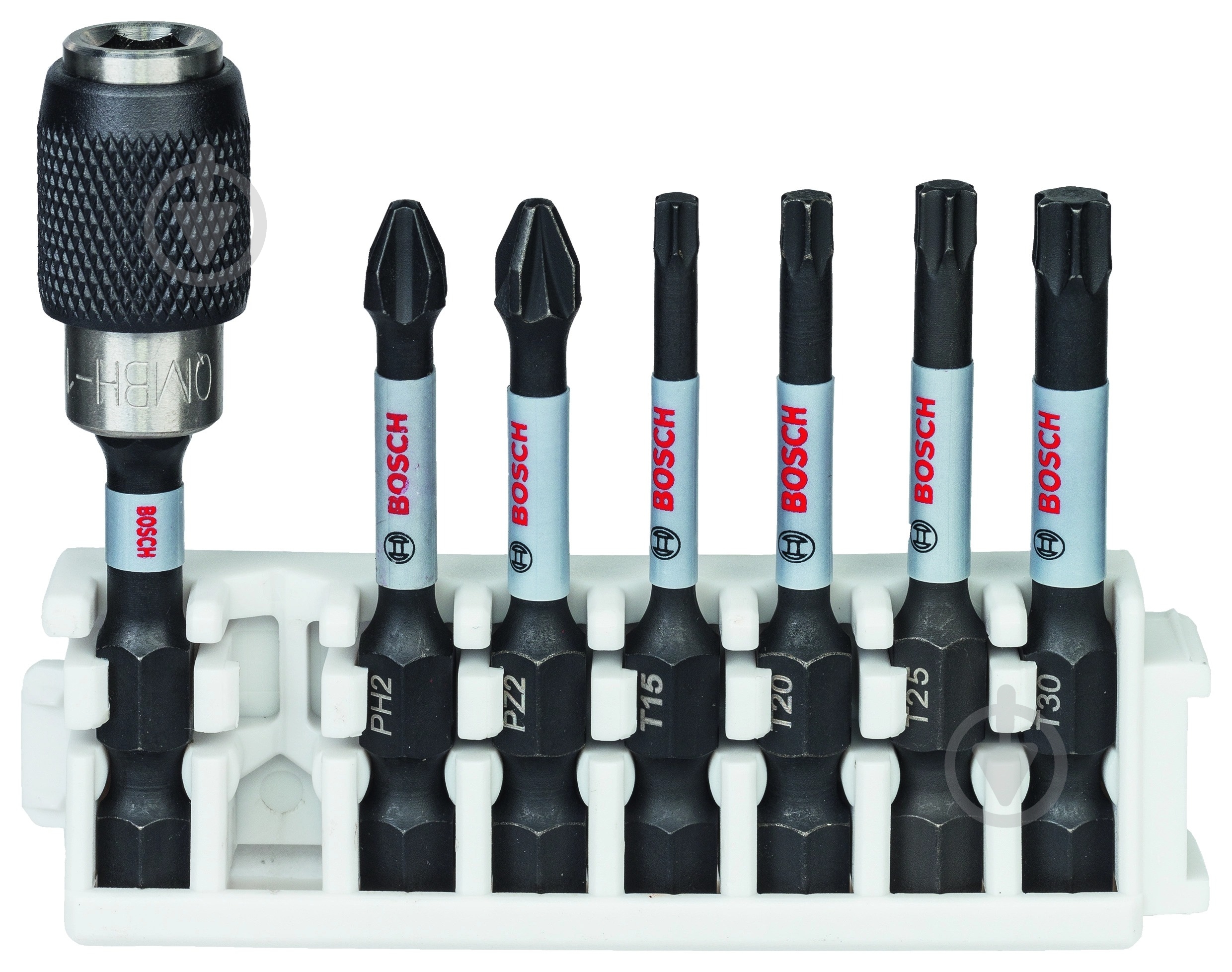 ᐉ Набір біт Bosch Impact Control 50 мм PH2/PZ2/T15/T20/T25/T30 і тримач ...