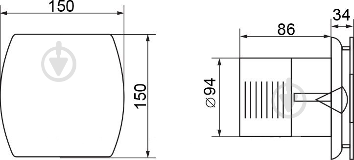 ᐉ Витяжний вентилятор Electrolux 100 Argentum EAFA-100TH з таймером і гігростатом • Краща ціна в ...