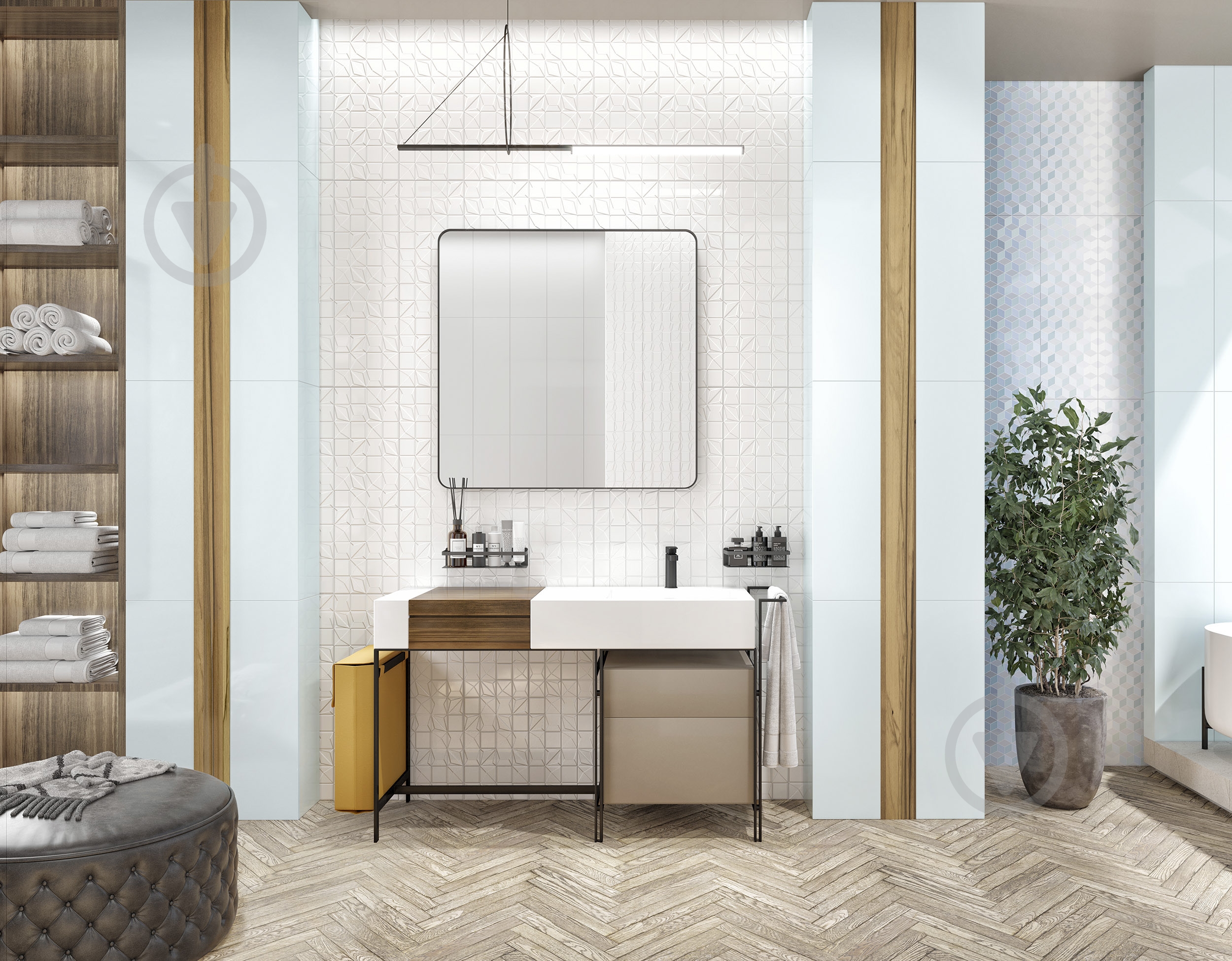 ᐉ Плитка InterCerama Campo зелений-блакитний 2580 199 011 25х80 • Краща ціна в Києві, Україні ...