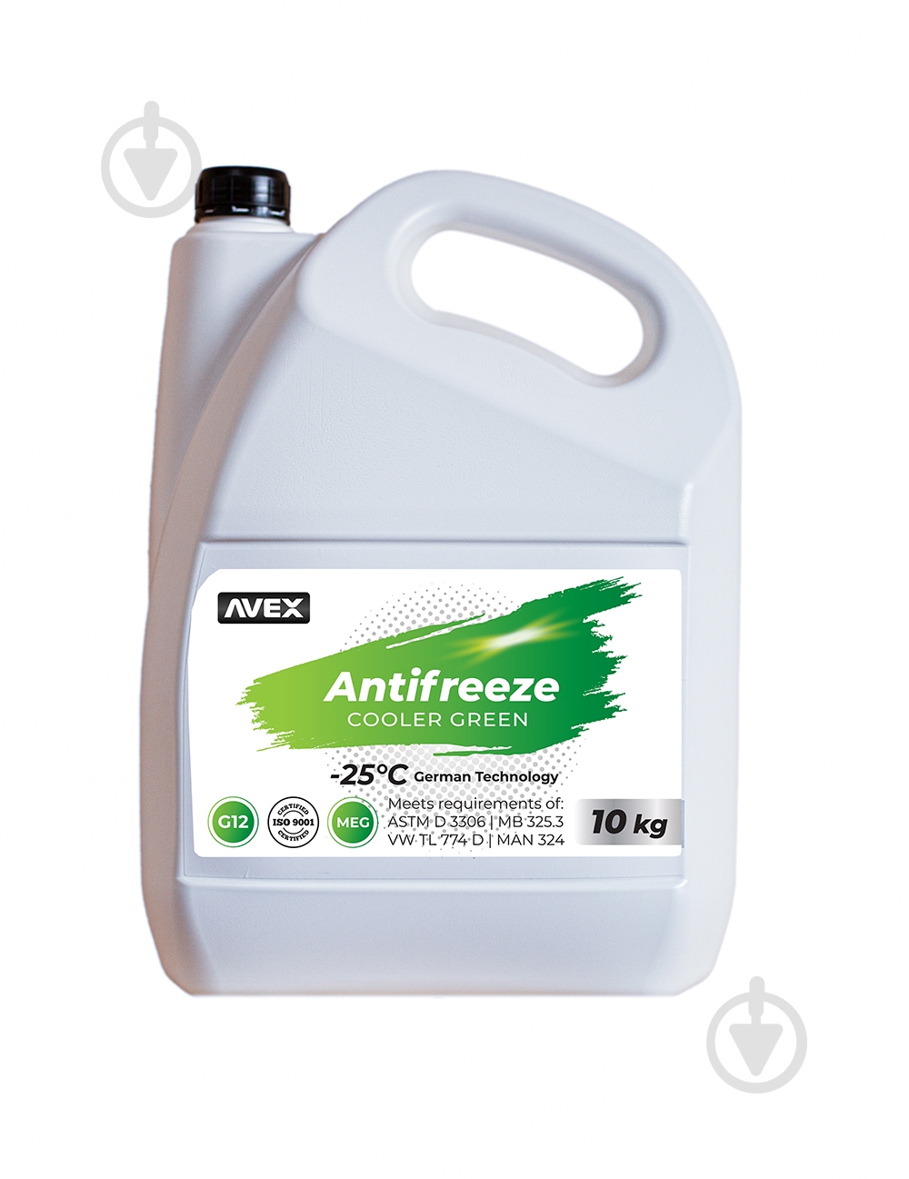 ᐉ Антифриз Avex Cooler Green MEG -25 ° G12 від -20 до +35 готовий 10 кг ...