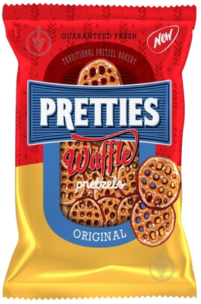 ᐉ Крекер Pretties Waffle кренделі з сіллю 200г • Краща ціна в Києві ...