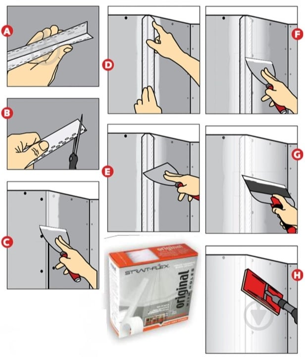 ᐉ Углоформирующая лента Strait Flex Original 61 мм 30м • Купить в Киеве, Украине • Лучшая цена в ...