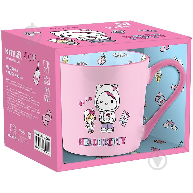 ᐉ Чашка KITE 400 мл Hello Kitty HK25-216-5 • Краща ціна в Києві ...