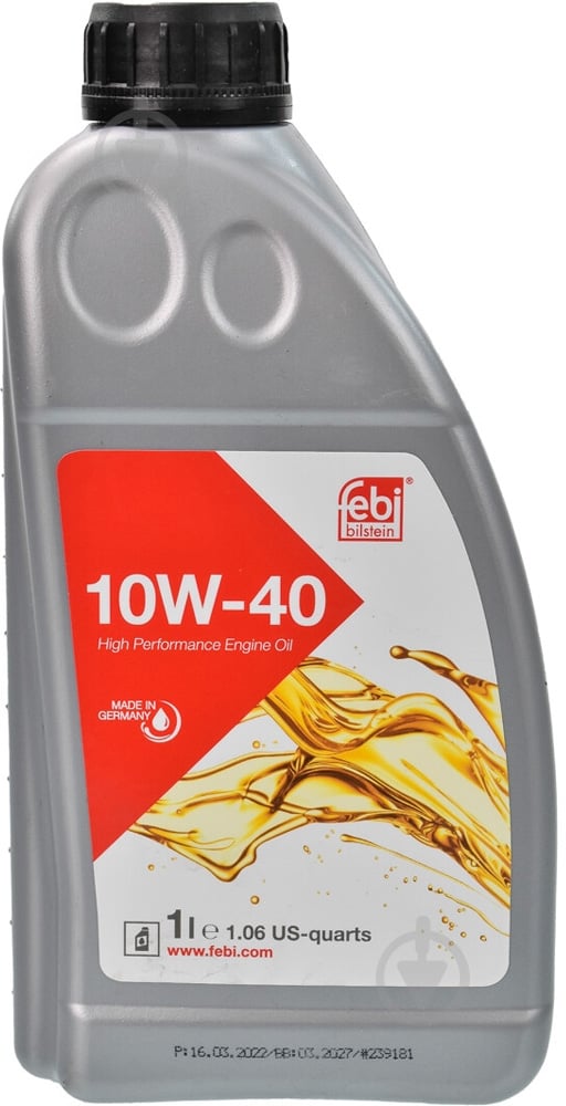 ᐉ Моторне мастило FEBI Engine Oil 10W-40 1 л (32931) • Краща ціна в ...