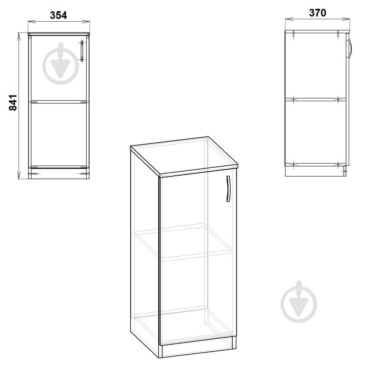 ᐉ Книжкова шафа Компаніт КШ 18 бук • Краща ціна в Києві Україні • Купити в Епіцентр