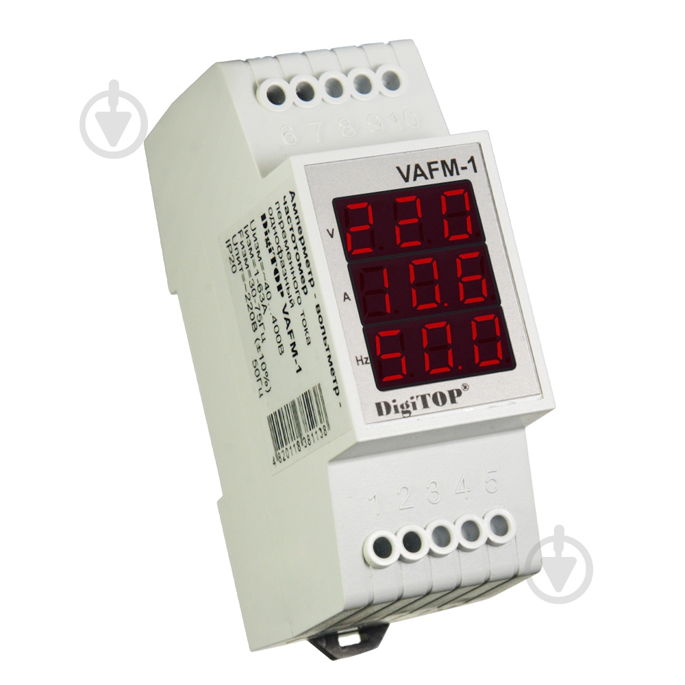 ᐉ Амперметр-вольтметр-частотомер DigiTOP VAFM-1 • Купить в Киеве, Украине • Лучшая цена в Эпицентр