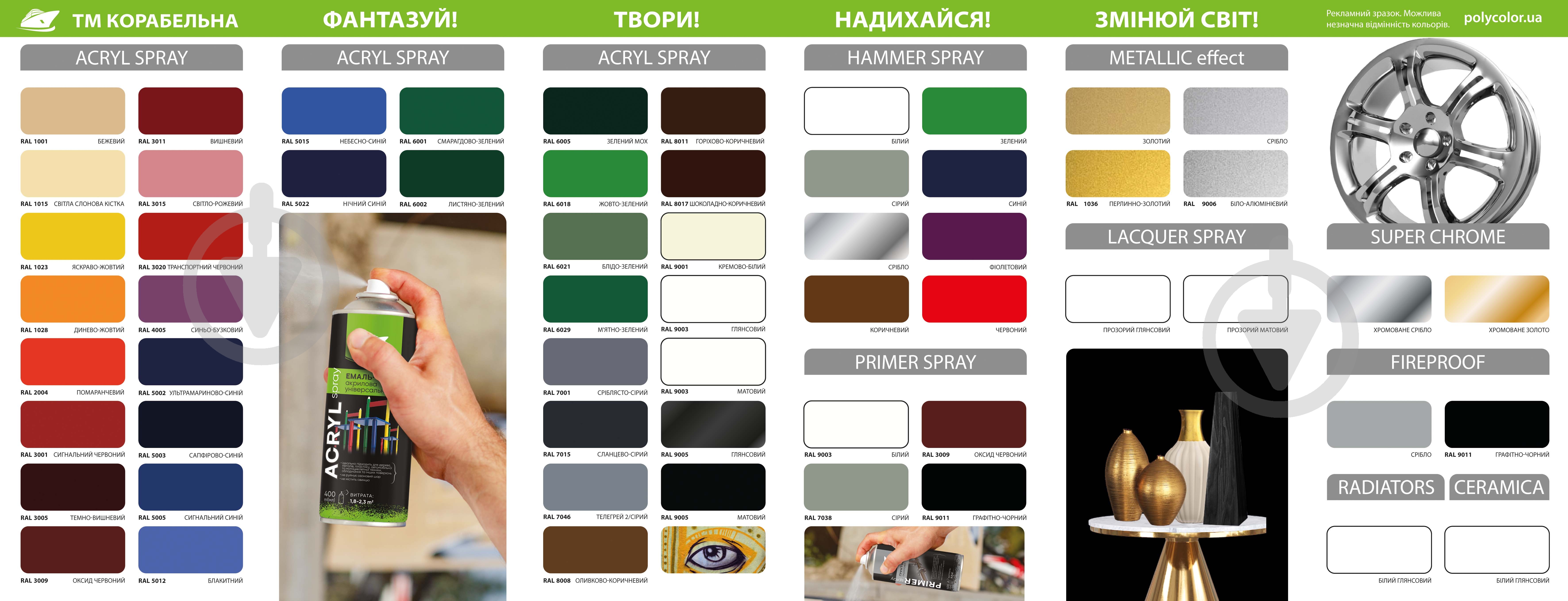ᐉ Емаль аерозольна КОРАБЕЛЬНА pantone 10077c срібло мат 400 мл • Краща ...